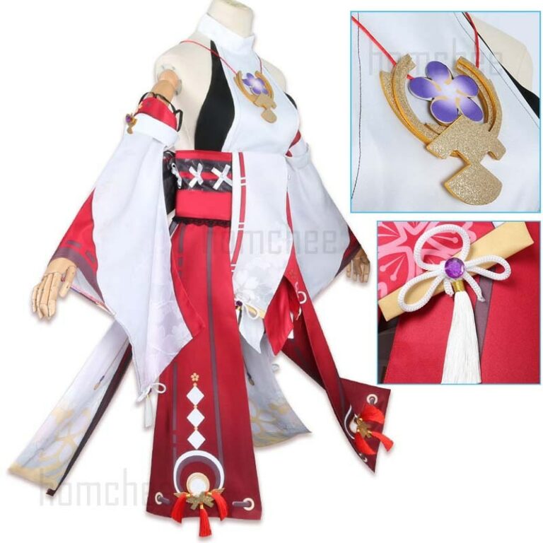 Traje Cosplay Yae Miko Cosplay Game Genshin Impact